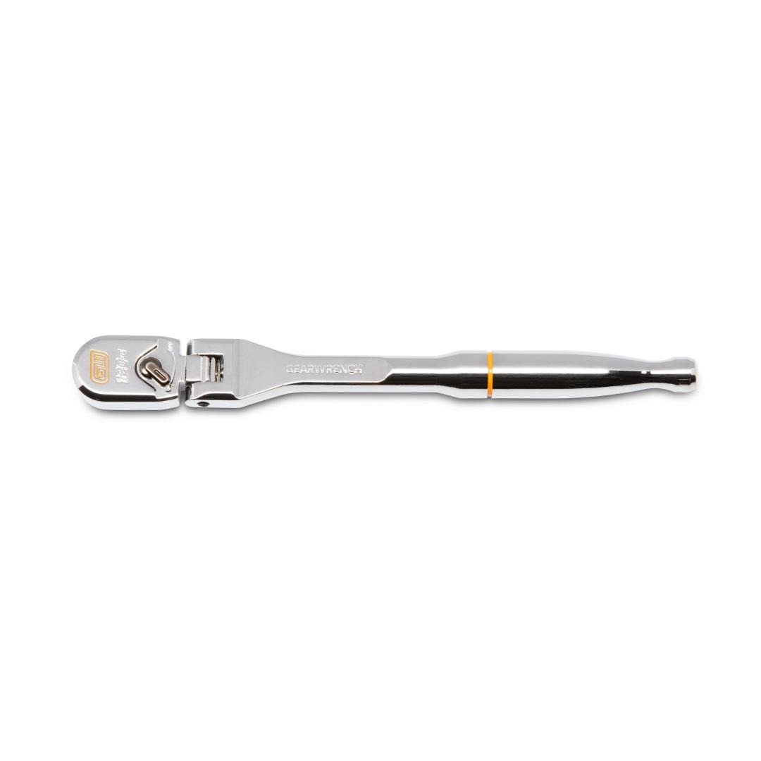 1/4" Drive 120XP™ Full Polish Chrome Flex Head Teardrop Ratchet 7 ...