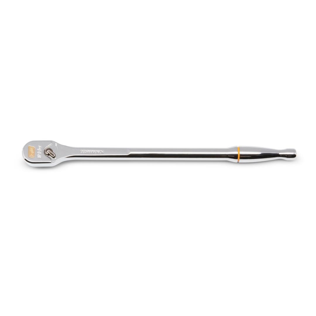 1/4" Drive 120XP™ Full Polish Chrome Extra Long Handle Teardrop Ratchet ...