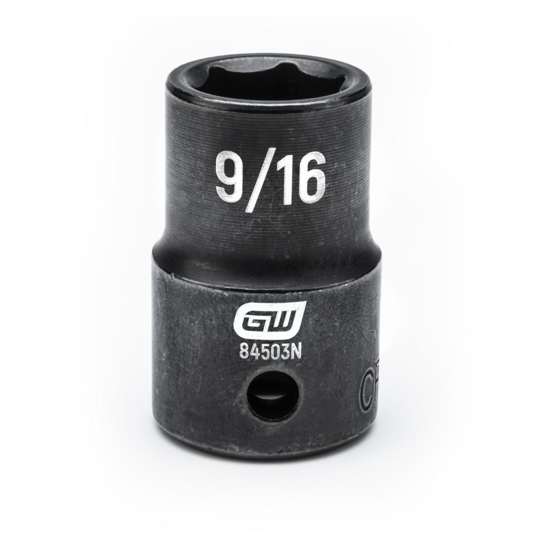 9/16” 1/2” Drive SAE 6 Pt. Standard Impact Socket - Gearwrench