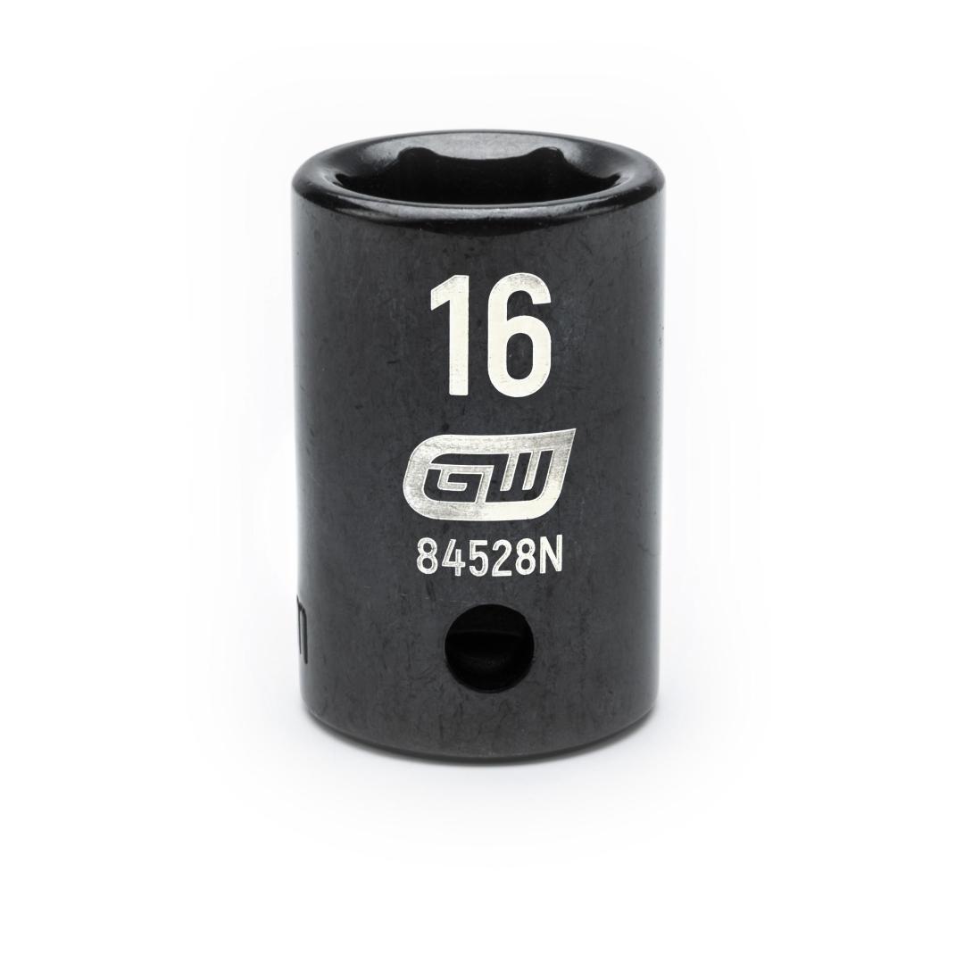 16mm 1/2” Drive Metric 6 Pt. Standard Impact Socket - Gearwrench