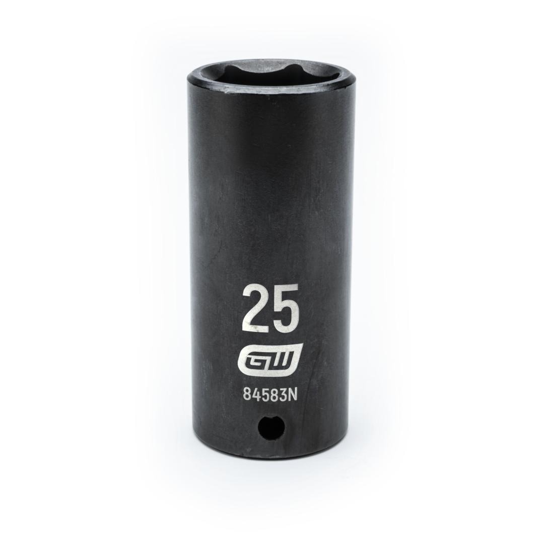 25mm 1/2” Drive Metric 6 Pt. Deep Impact Socket - Gearwrench