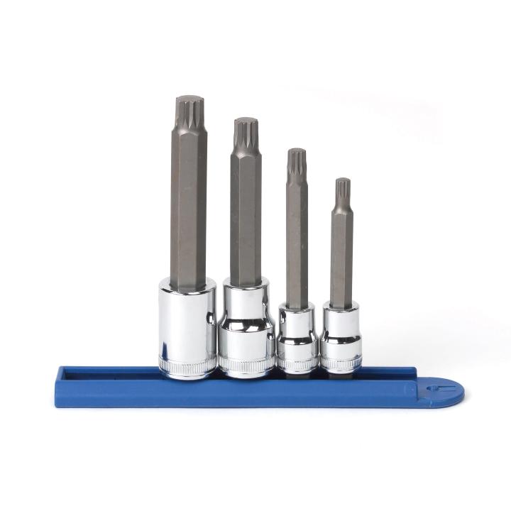4 Piece 3 8 1 2 Drive Extra Long Triple Square Bit Metric Socket Set Gearwrench