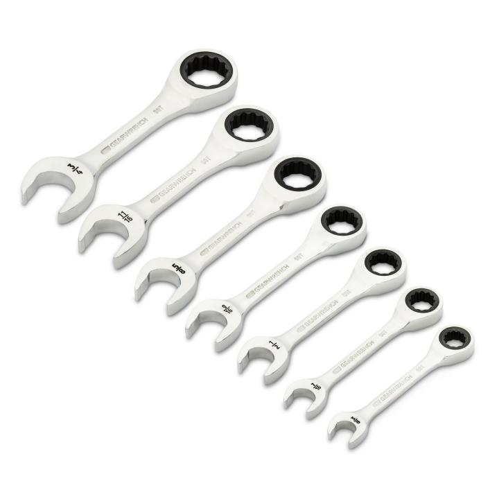 Gearwrench stubby ratcheting wrench set store