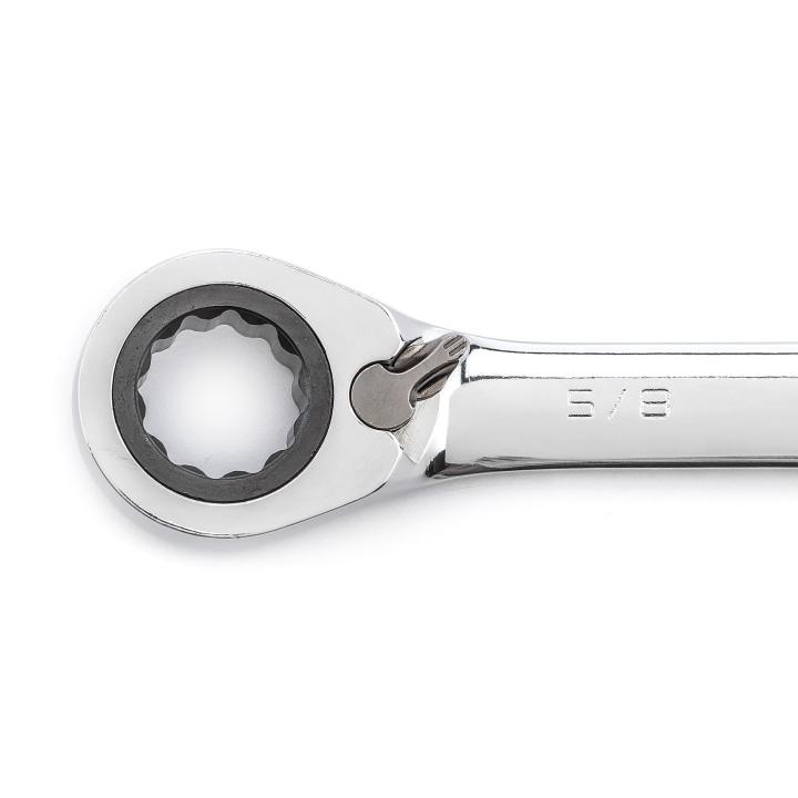 8 Piece 72 Tooth 12 Point Reversible Ratcheting Combination SAE Wrench Set Gearwrench